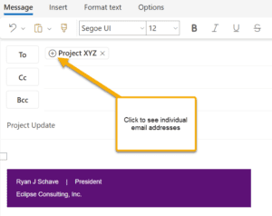 Managing Outlook Contacts and Contact Lists • Eclipse Consulting